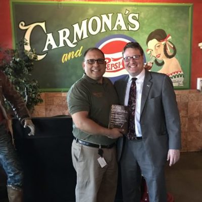 Terrell Welcomes Churchill's Great-Grandson